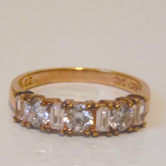 Technibond | Jewelry | Absolute Baguettes And Round Band Ring Size 8 ...
